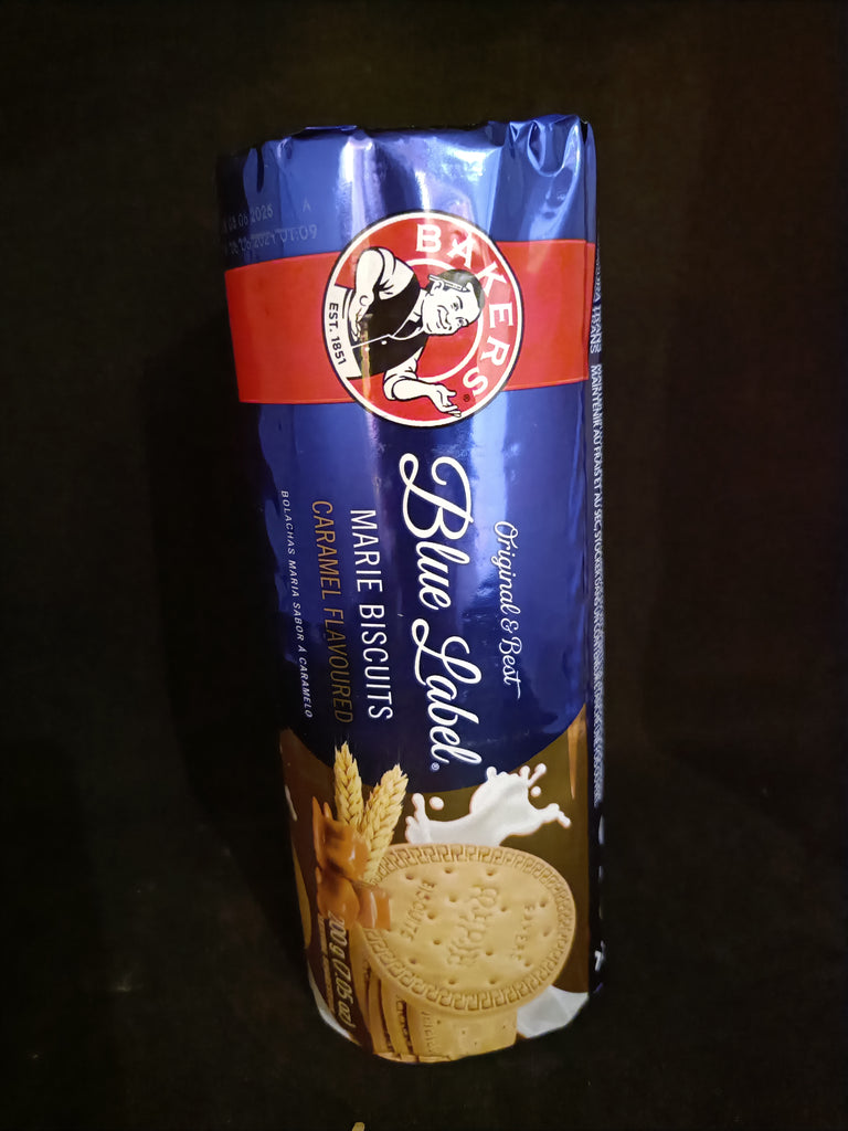 Bakers Blue Label Marie Biscuits Caramel 200g – Boerewors NZ